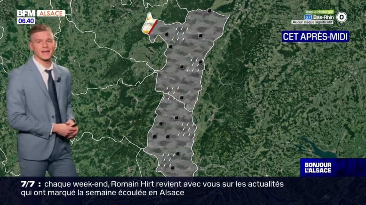 Météo Alsace: une journée sous la pluie, jusqu'à 13°C à Strasbourg et ...