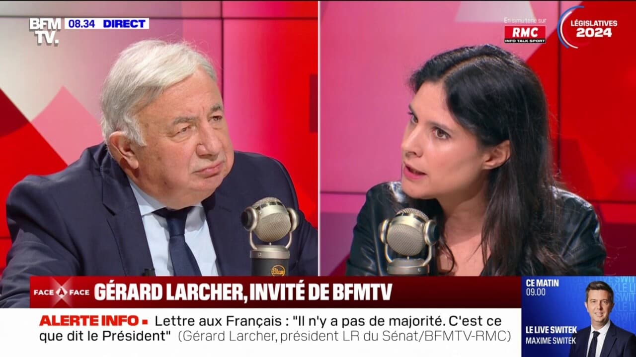 Gérard Larcher: "Il va falloir qu'à l'Assemblée nationale, le sens des ...