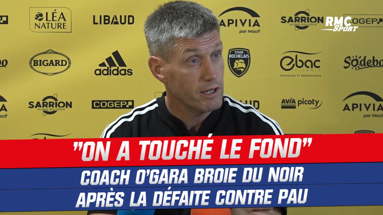 La Rochelle 21-38 Pau : "On a touché le fond", coach O'Gara broie du noir