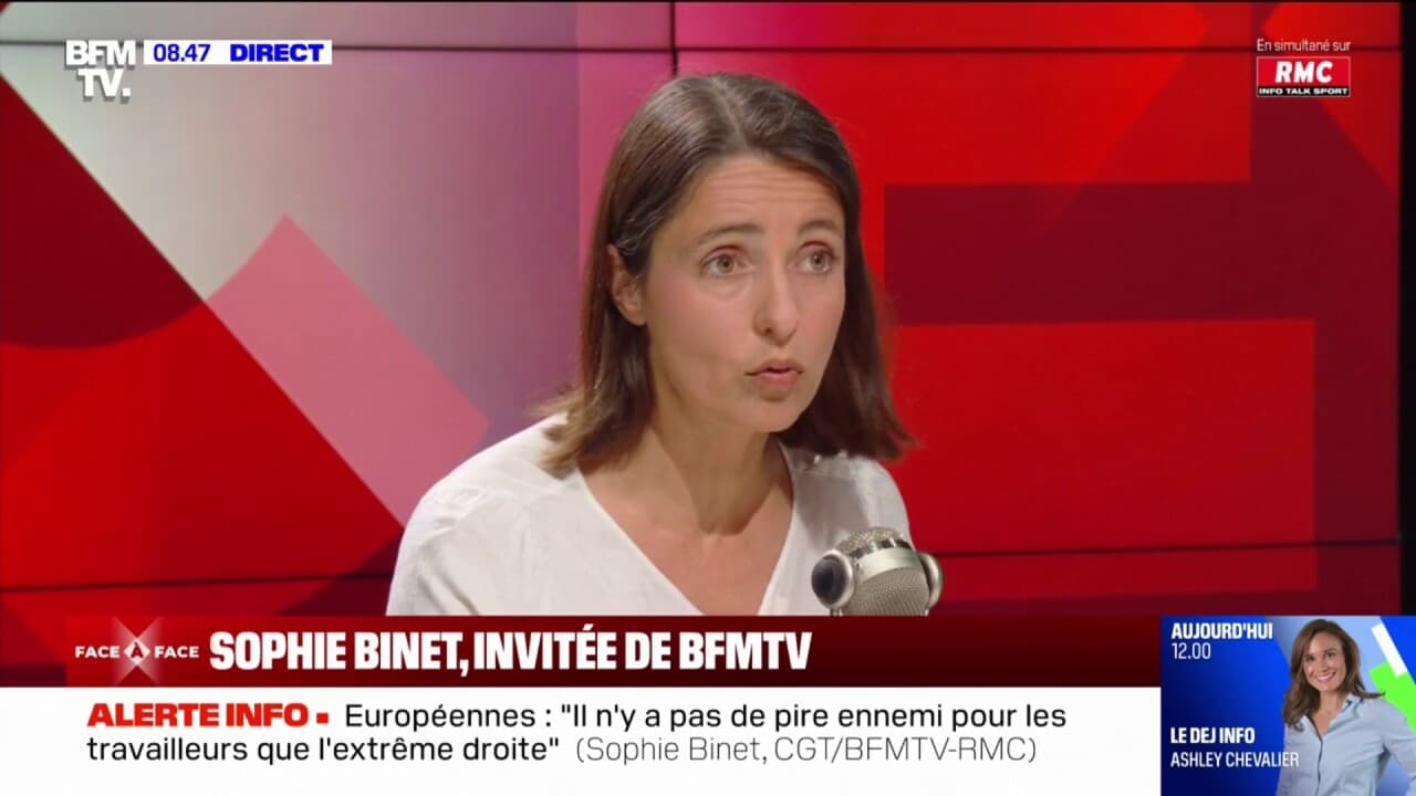 Européennes: Sophie Binet (CGT) dénonce "le danger de l'extrême pour le ...