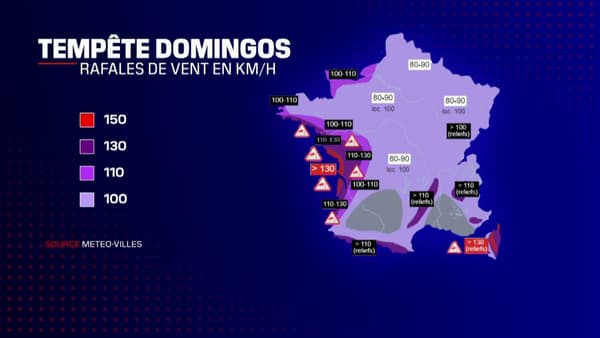 Tempête Domingos: l'équivalent de 15 jours de précipitations pourrait ...