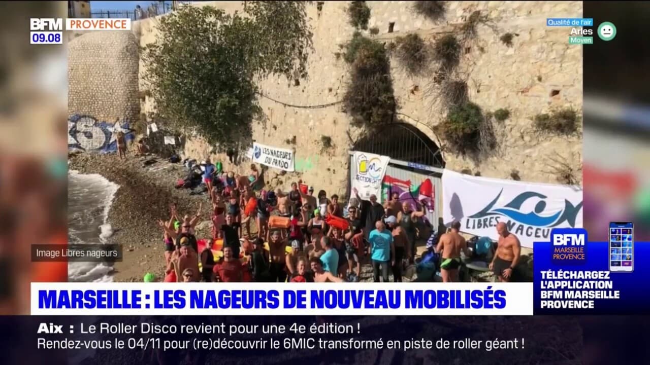 Marseille: les nageurs de nouveau mobilisés
