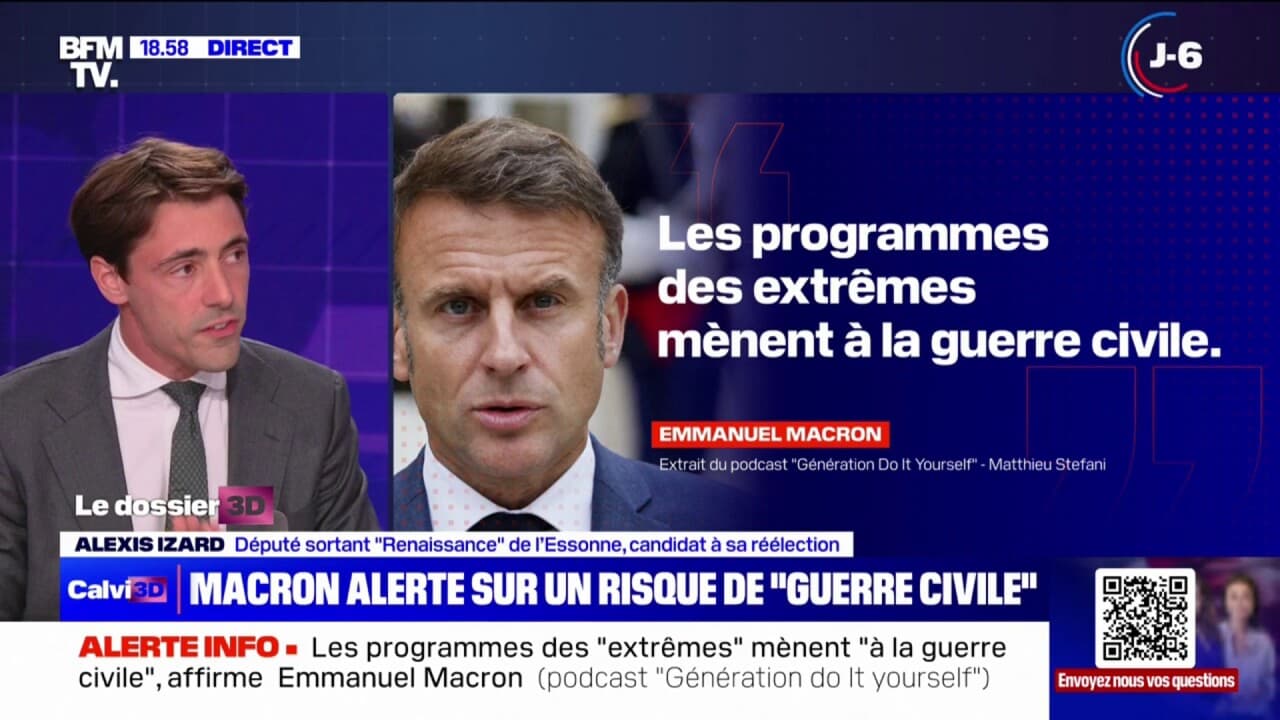 "Je ne reprends pas ces termes": Alexis Izard, député sortant ...