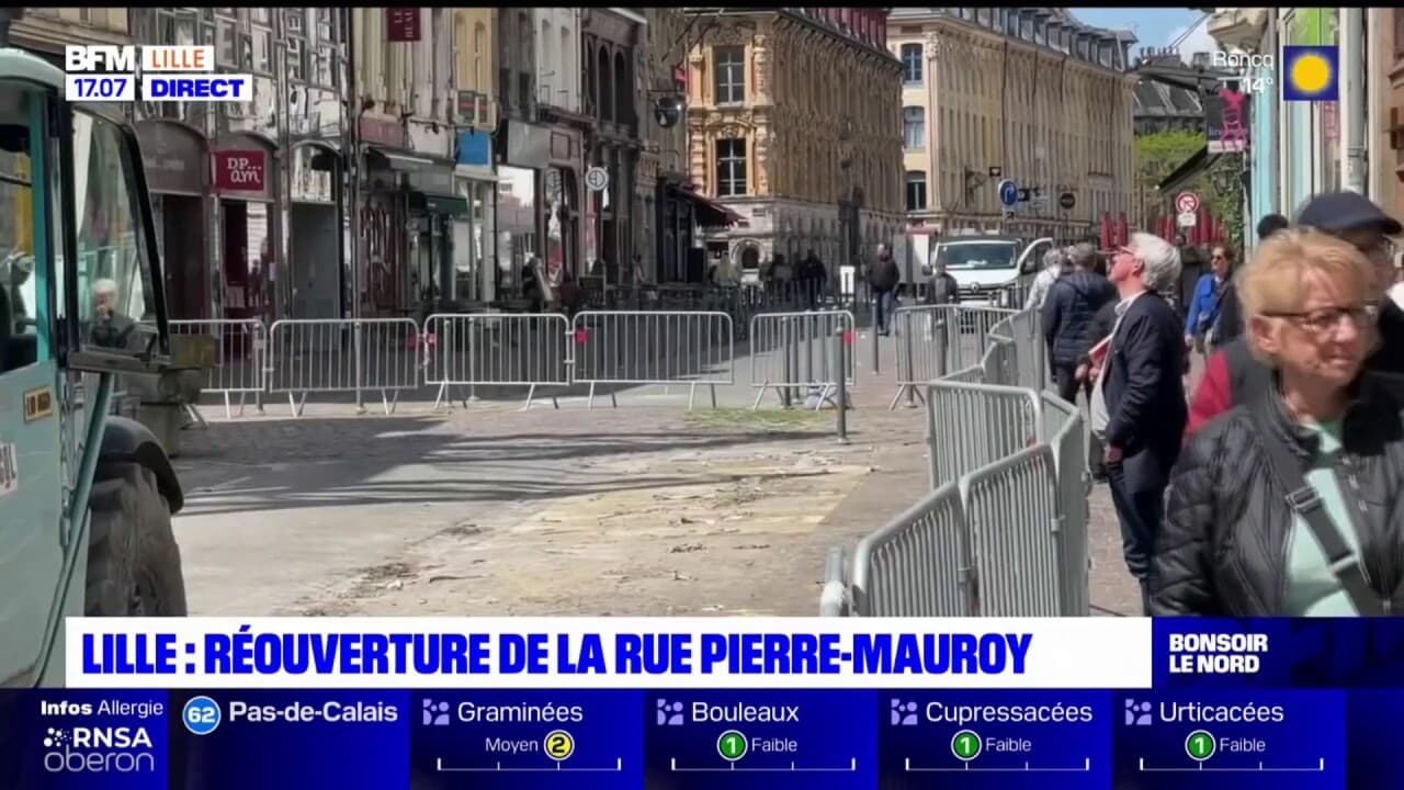 Lille: la rue Pierre-Mauroy accessible dès jeudi aux piétons, six mois ...