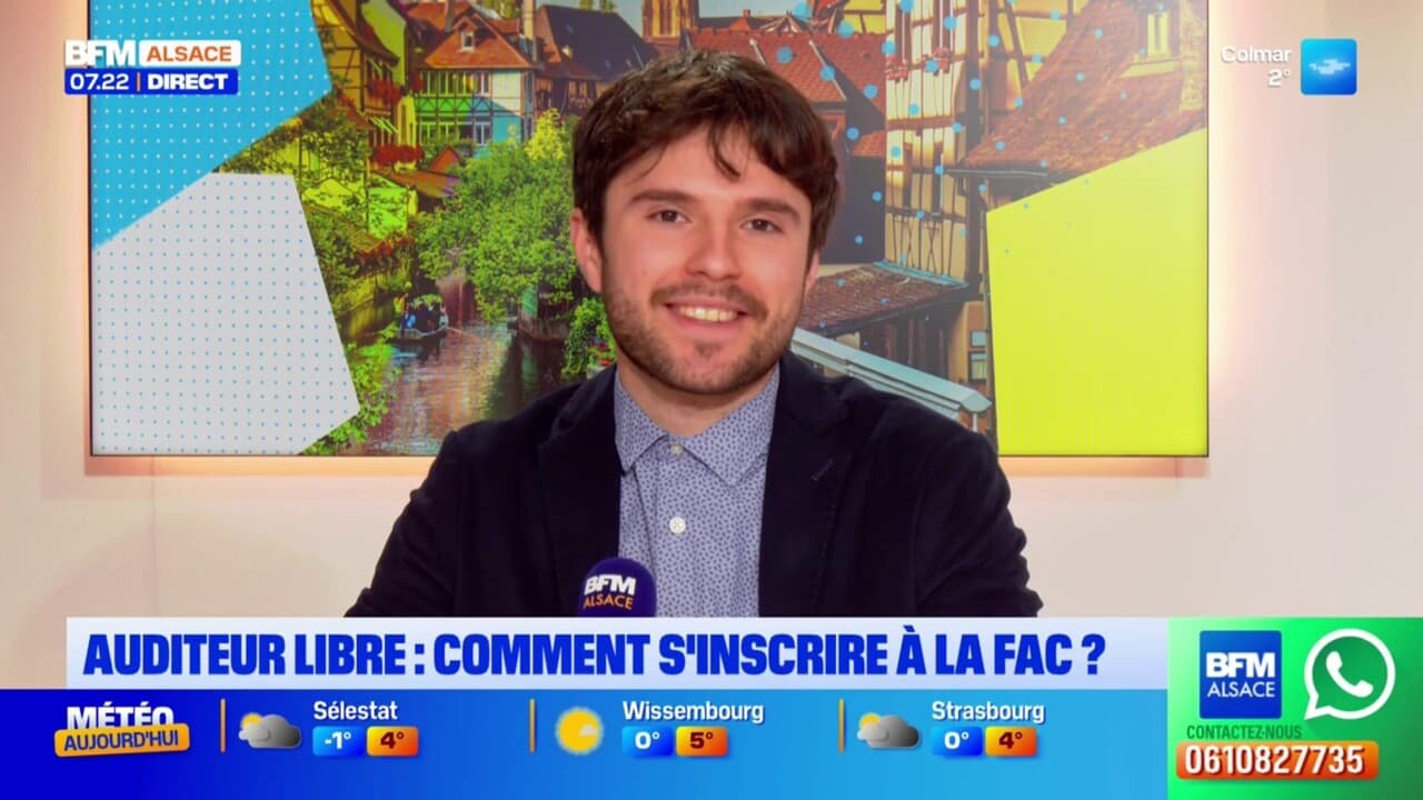 BFM Alsace et vous: comment s'inscrire à la fac en tant qu'"auditeur ...