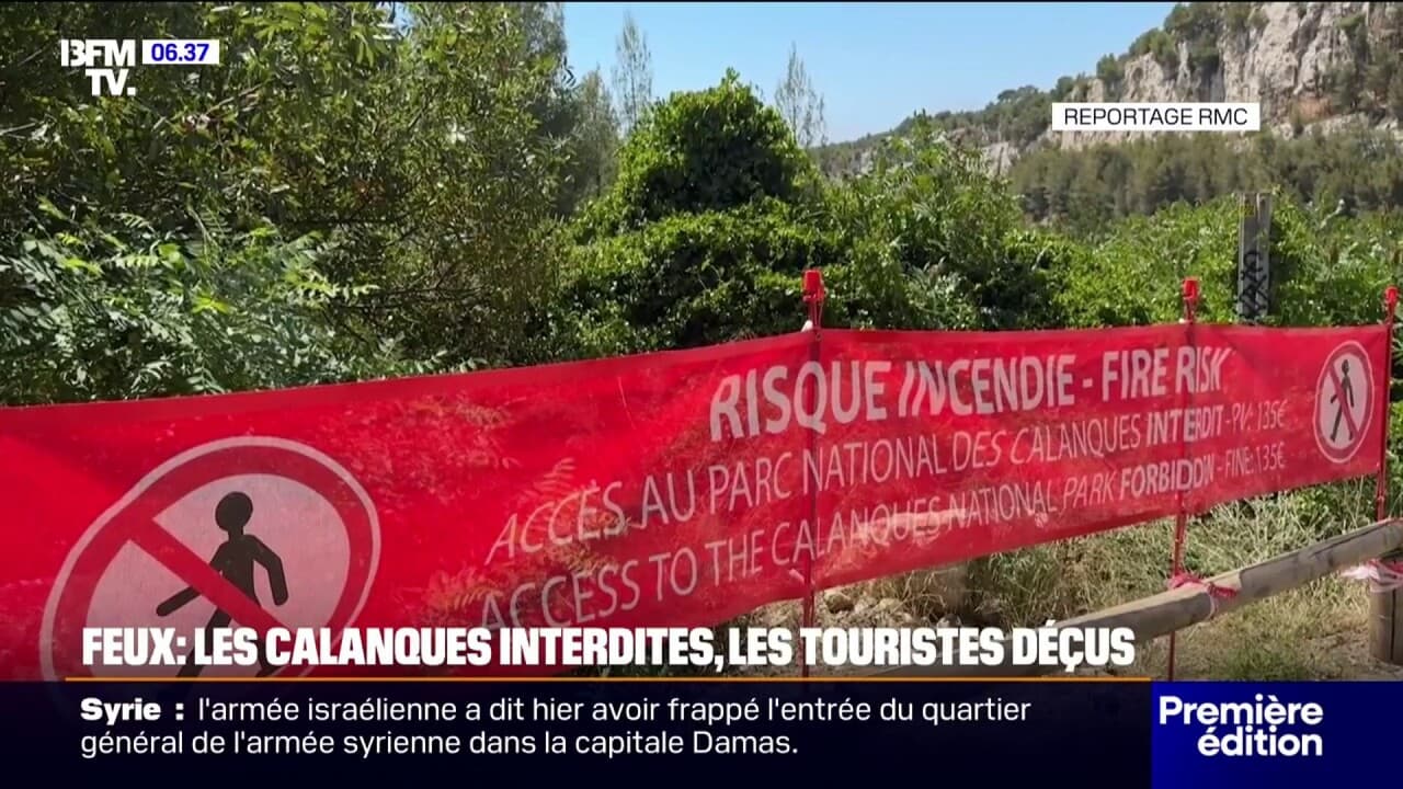 Feux de forêt: le parc national des Calanques à Marseille fermé au public