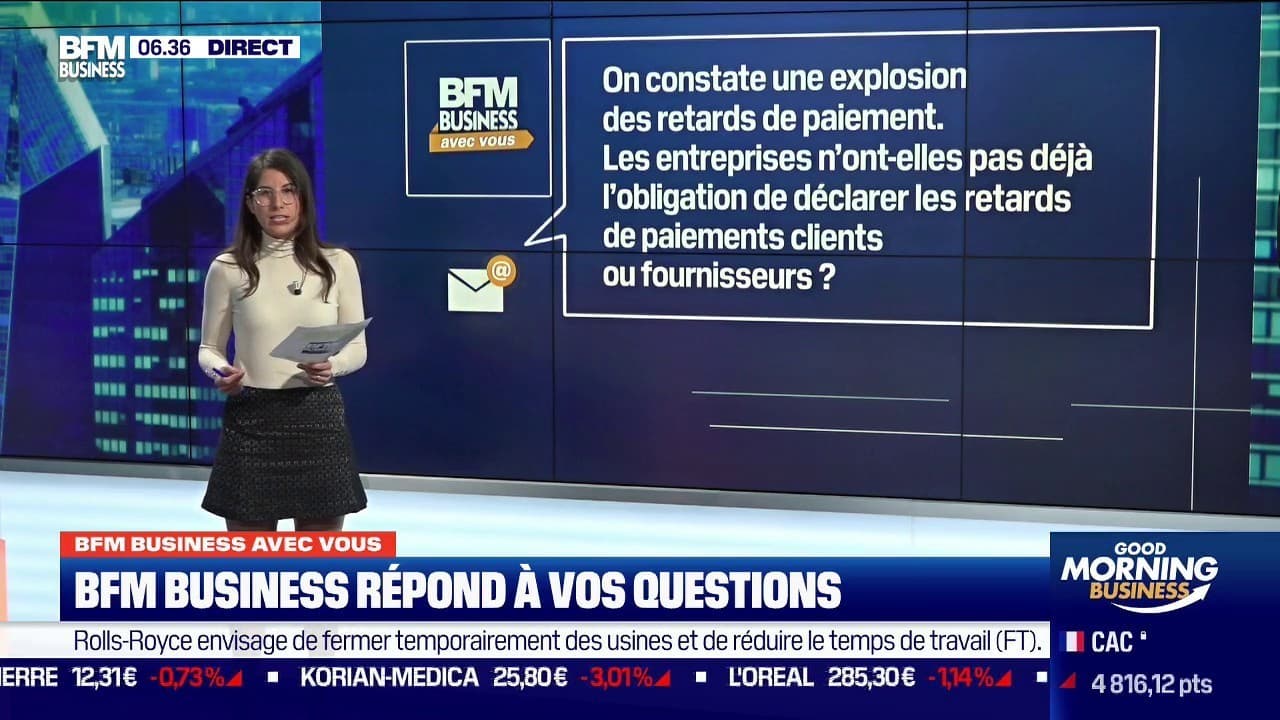 #BFMBusinessAvecVous "On constate une explosion des retards de paiement ...