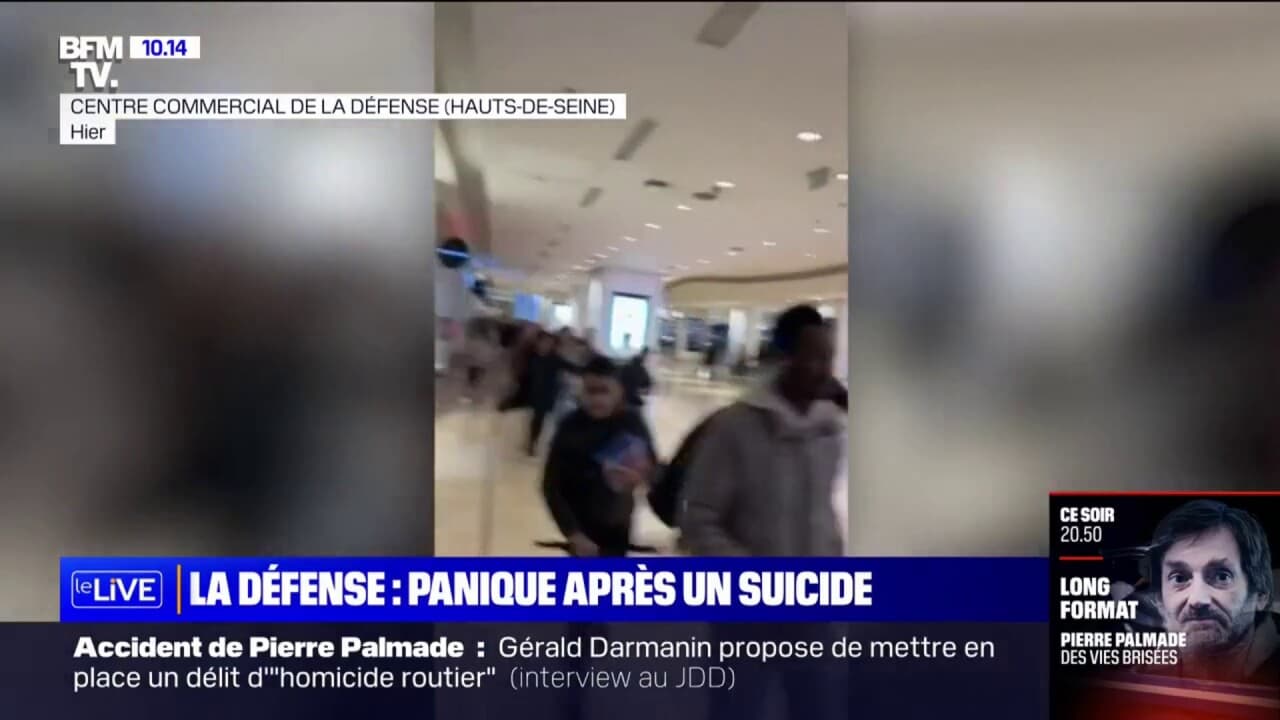 Centre commercial de La Défense: la panique après un suicide Centre commercial de La Défense: la panique après un suicide