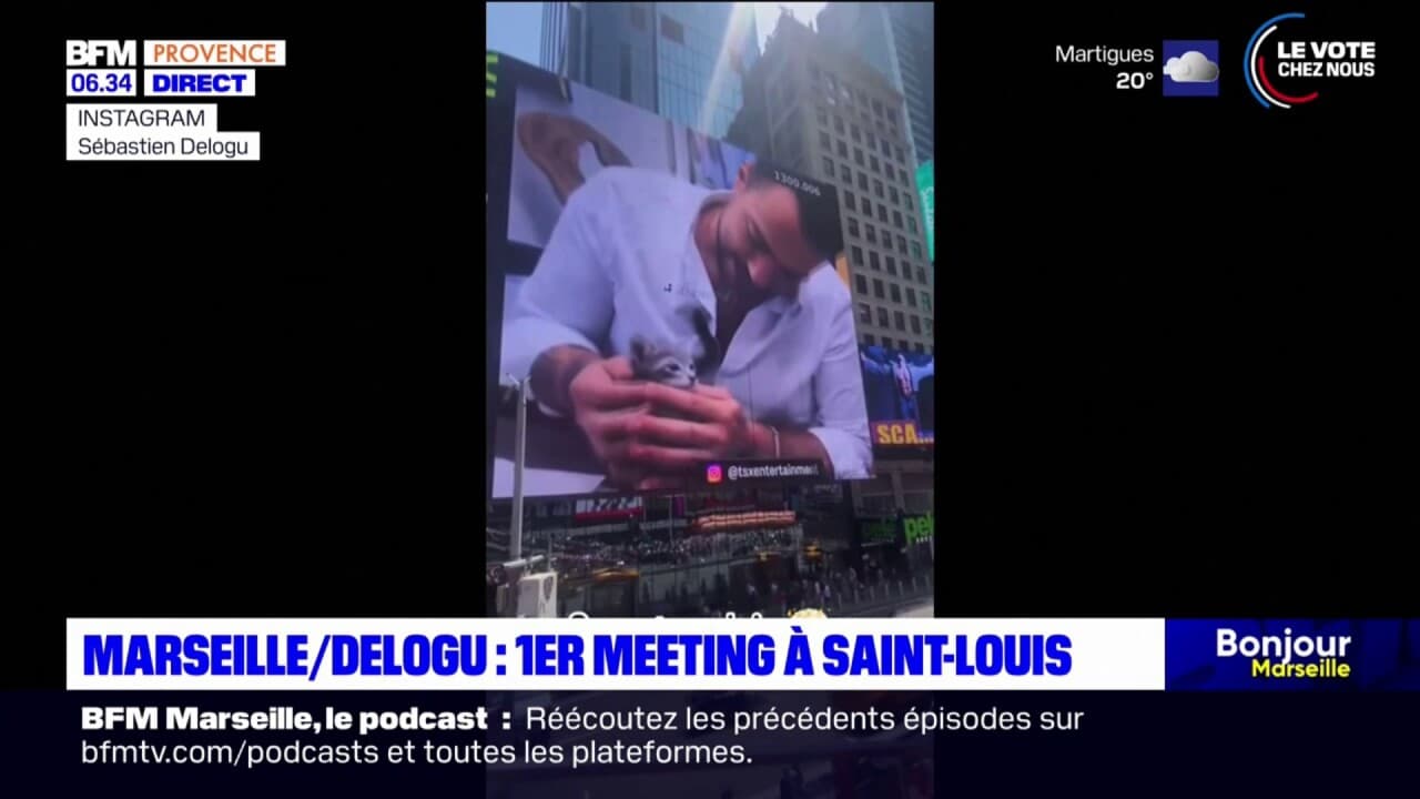Législatives: un montage vidéo de Sébastien Delogu diffusé à Times Square