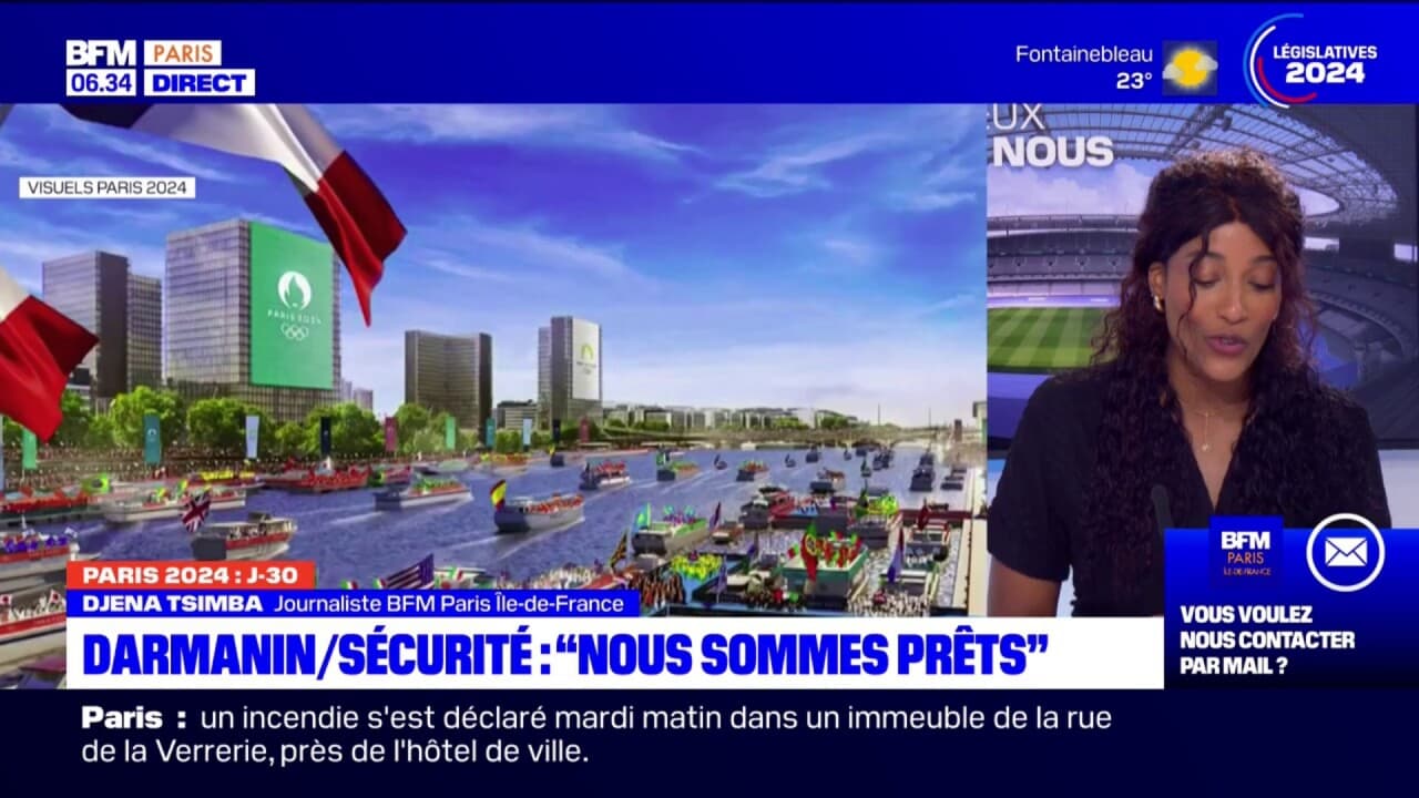 JO Paris 2024: selon Gérald Darmanin, "nous sommes prêts" en ce qui ...