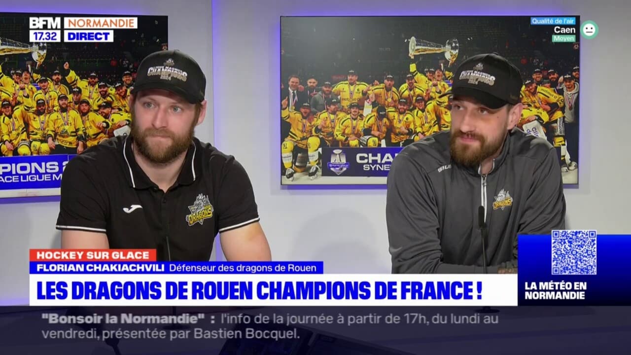 "On ne pouvait pas rêver mieux comme fin": champions de France, les Dragons de Rouen reviennent ...