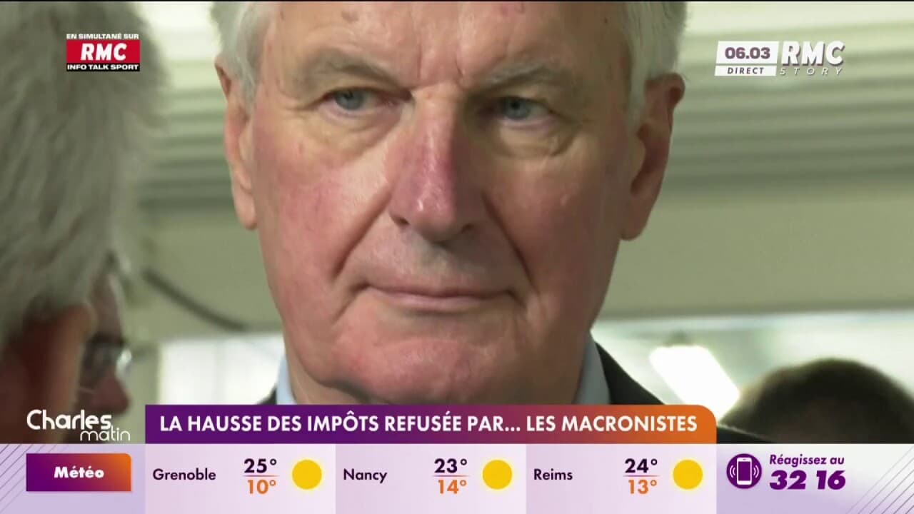 Michel Barnier n'exclut pas une hausse d'impôts