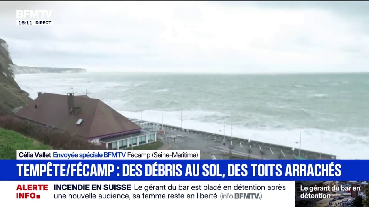 Tempête Goretti: le maire (DVD) de Fécamp, David Roussel, fait le point ...