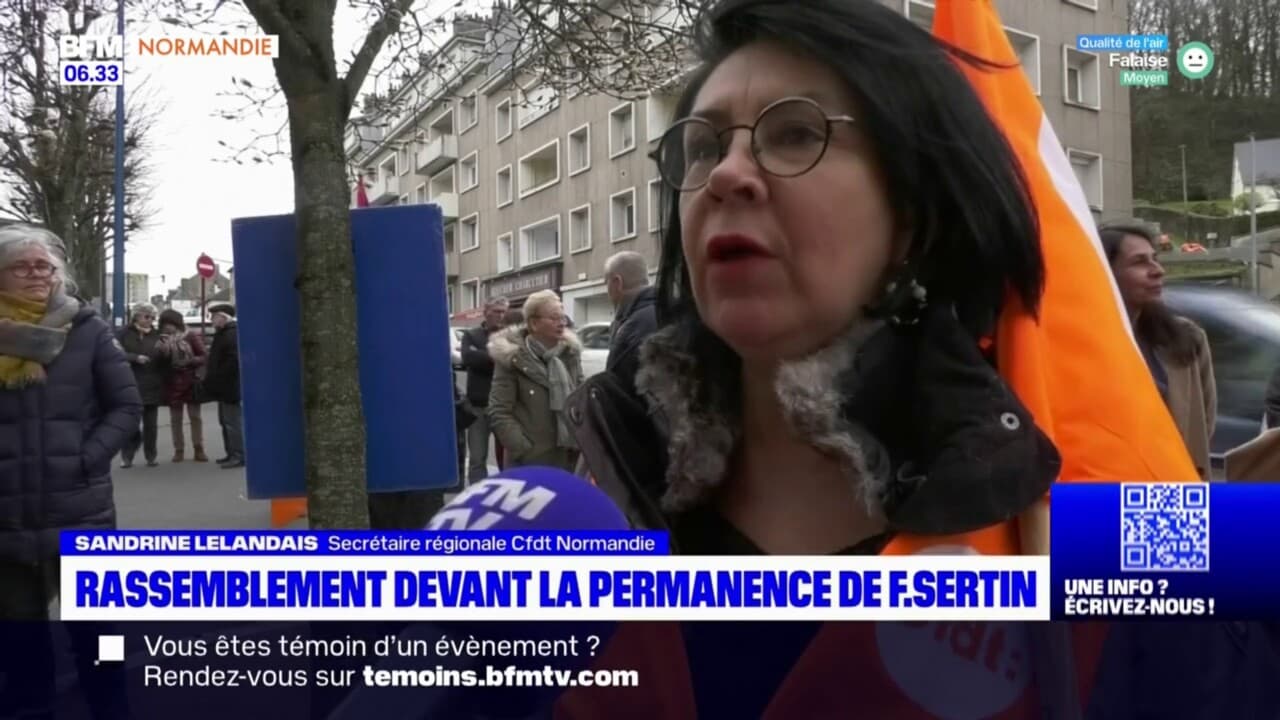 Réforme des retraites: un rassemblement devant la permanence du député ...