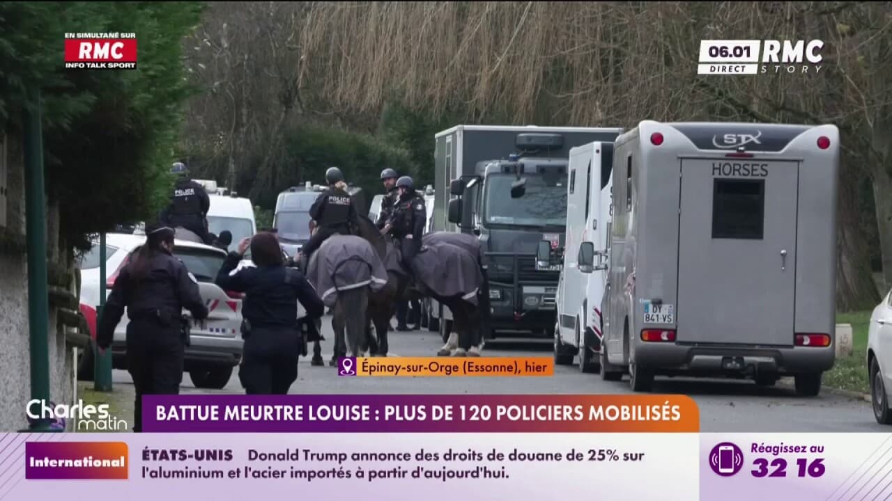 Battue du meurtre de Louise: plus de 120 policiers mobilisés