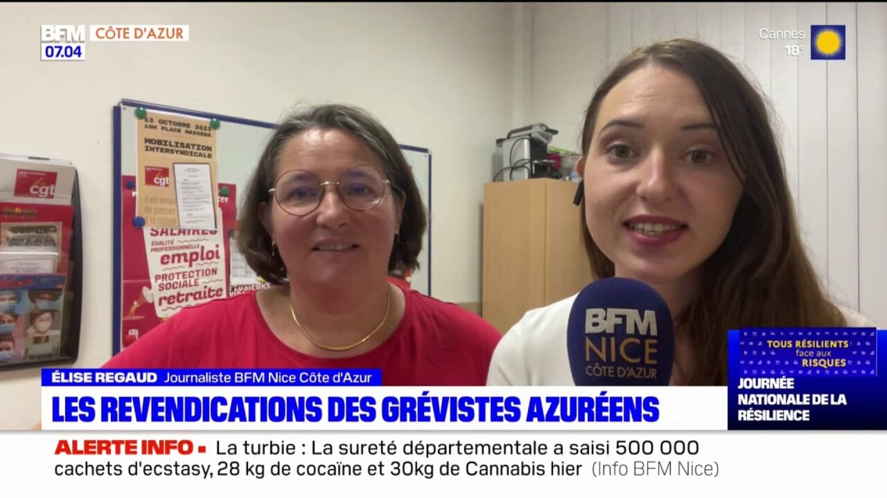 Grève du 13 octobre: les revendications des grévistes azuréens Grève du 13 octobre: les revendications des grévistes azuréens