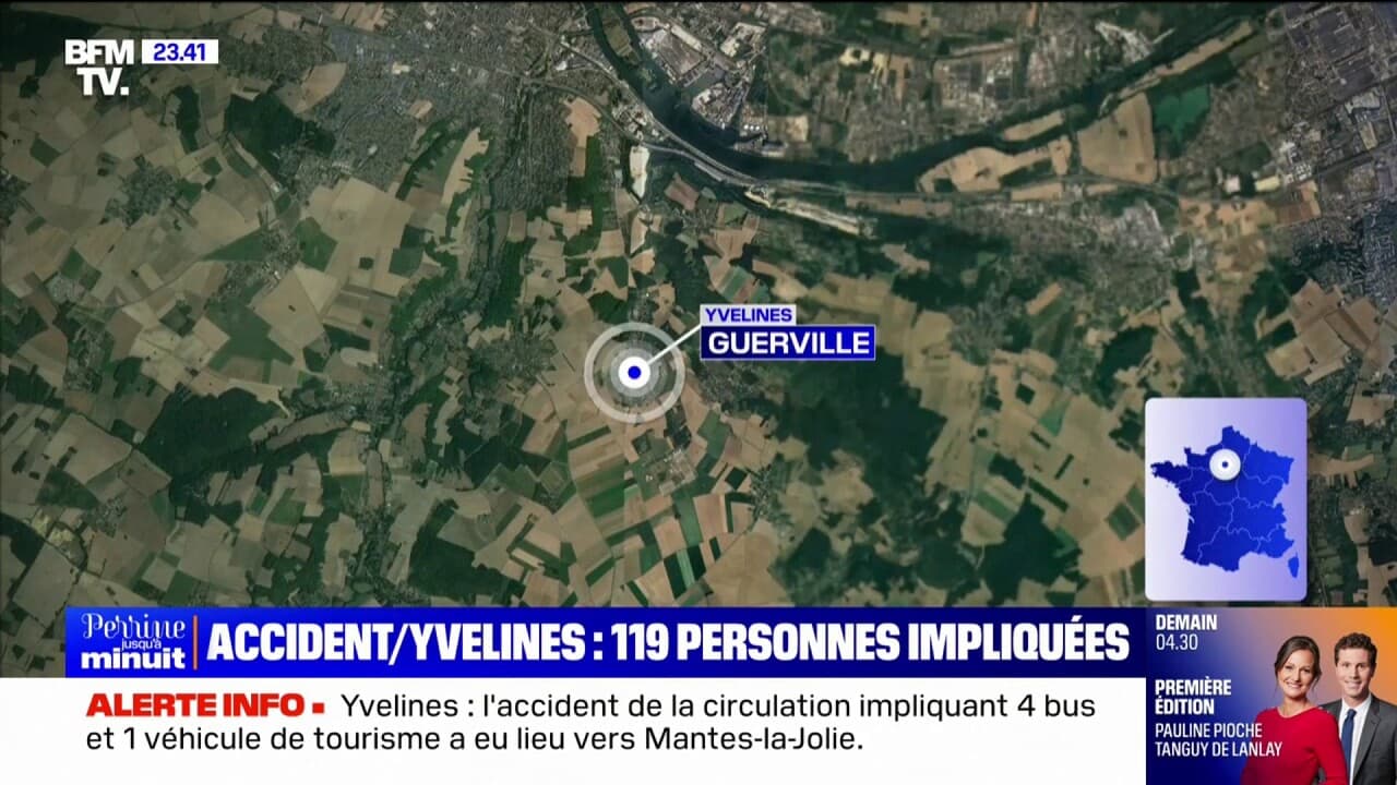 Yvelines: accident entre quatre bus et un véhicule sur l'autoroute A13 ...
