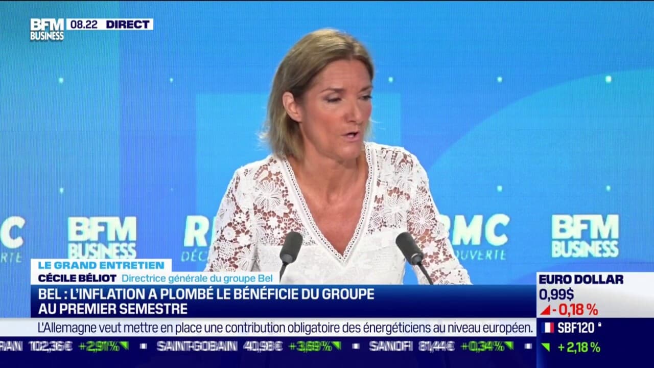 Bel: l'inflation a plombé le bénéfice du groupe au premier semestre
