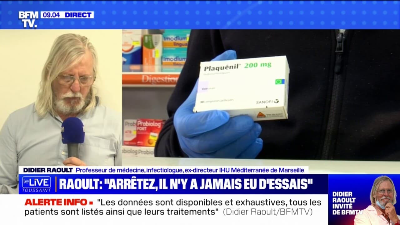 Didier Raoult: "Il n'y a pas étude qui démontrait que l ...