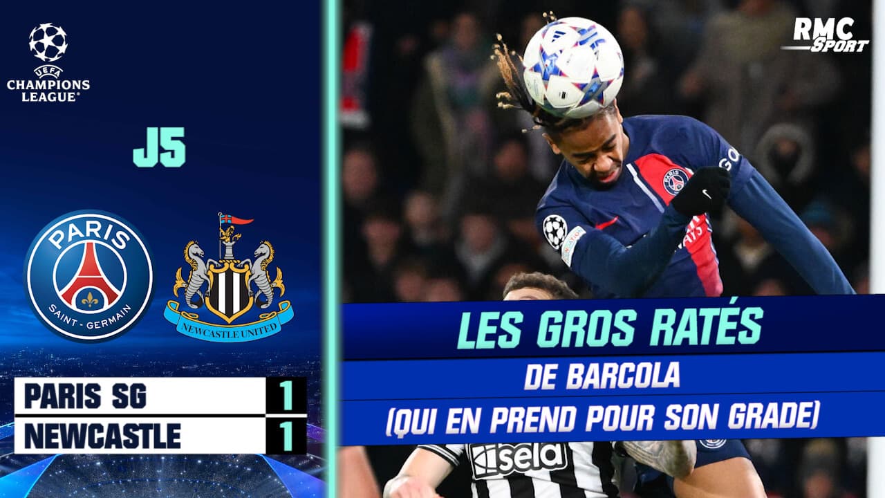 PSG 1-1 Newcastle : Les gros ratés de Barcola (qui en prend pour son grade)