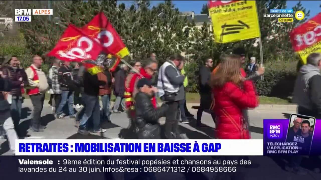 Réforme des retraites: mobilisation en baisse à Gap ce jeudi Réforme des retraites: mobilisation en baisse à Gap ce jeudi