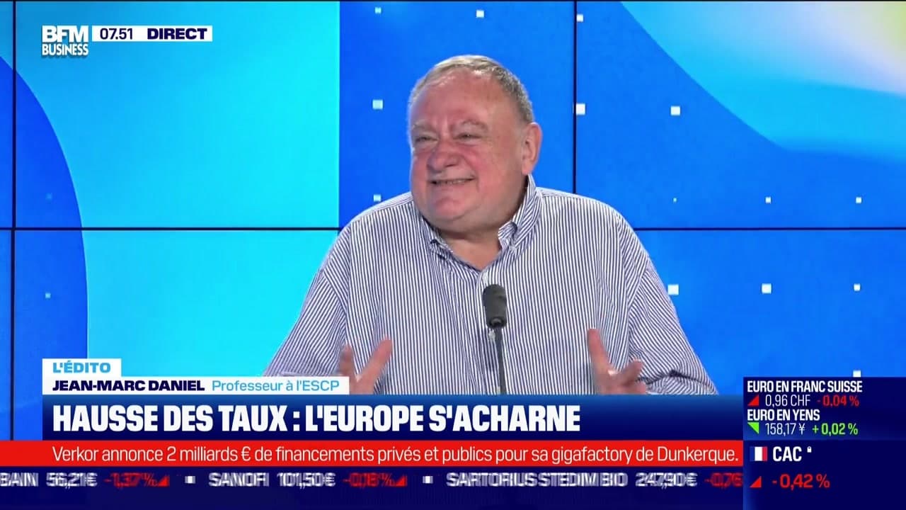 Jean-Marc Daniel : Hausse des taux, l'Europe s'acharne - 14/09
