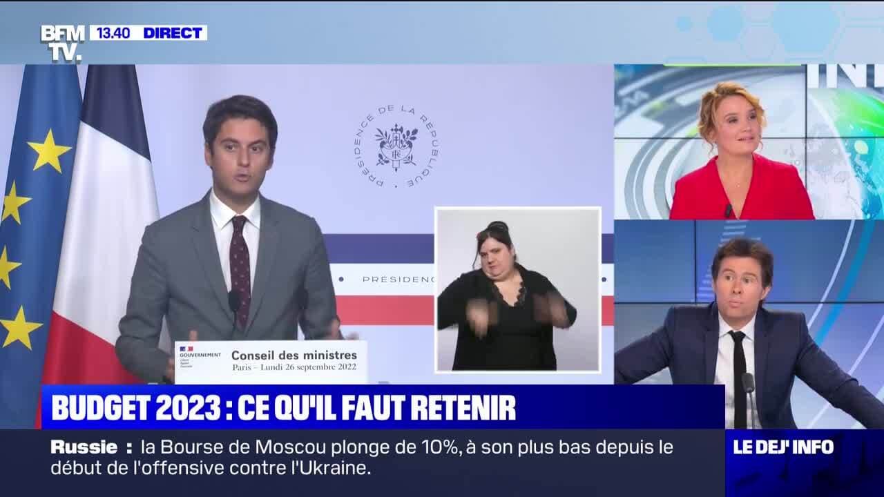 Budget 2023 : ce qu'il faut retenir - 26/09