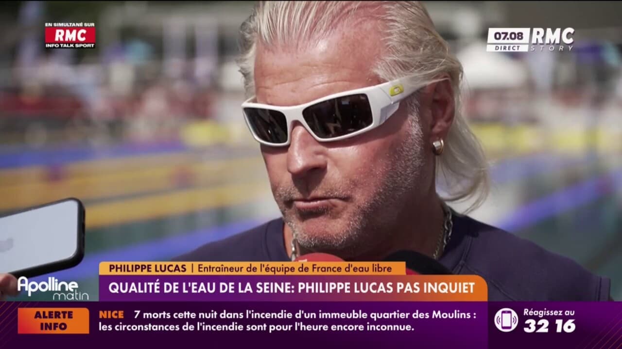 Philippe Lucas pas inquiet sur la qualité de l'eau de la Seine