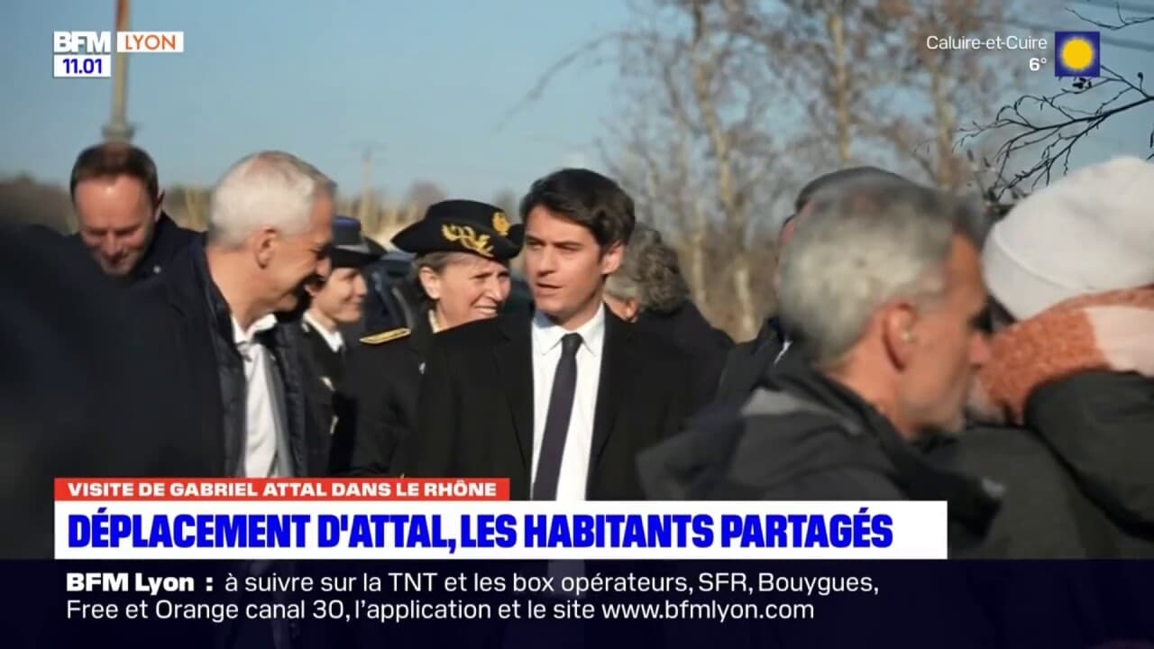 Déplacement de Gabriel Attal: les habitants du Rhône partagés
