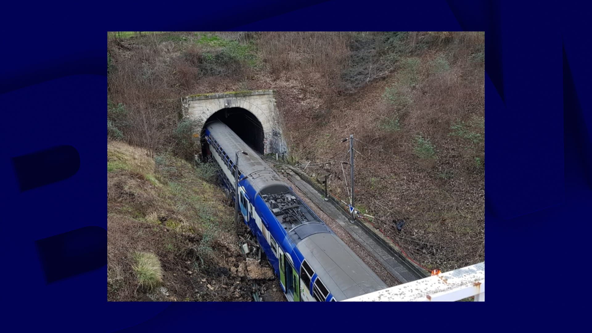 Transilien: la ligne U à l'arrêt après l'éboulement d'un talus