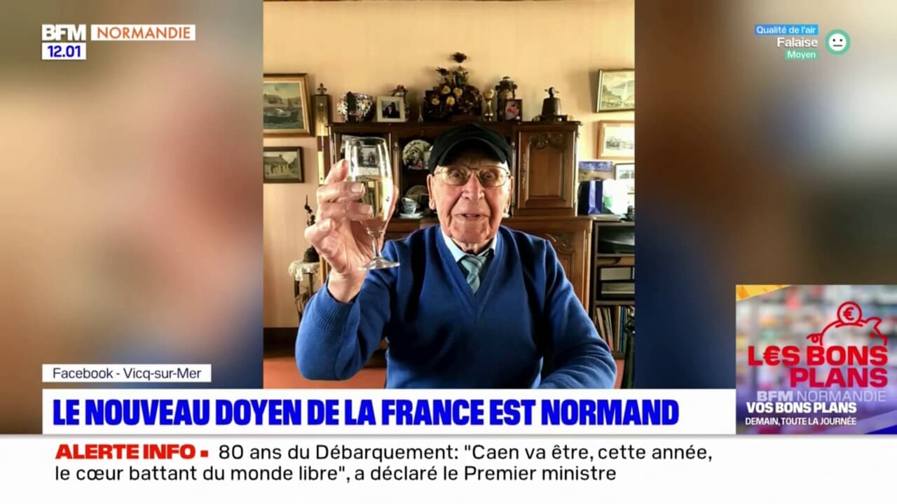 Maurice Le Coutour, le nouveau doyen des Français, est Normand