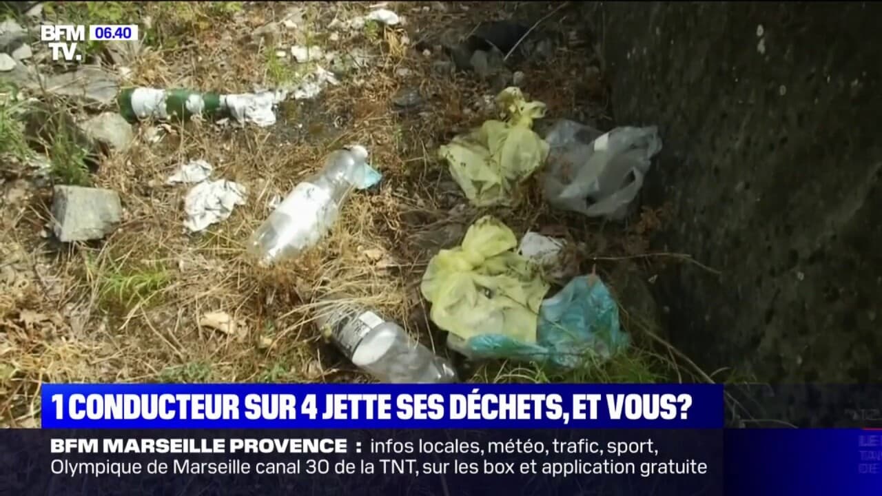 Mégots de cigarettes, bouteilles en plastique... un conducteur sur ...