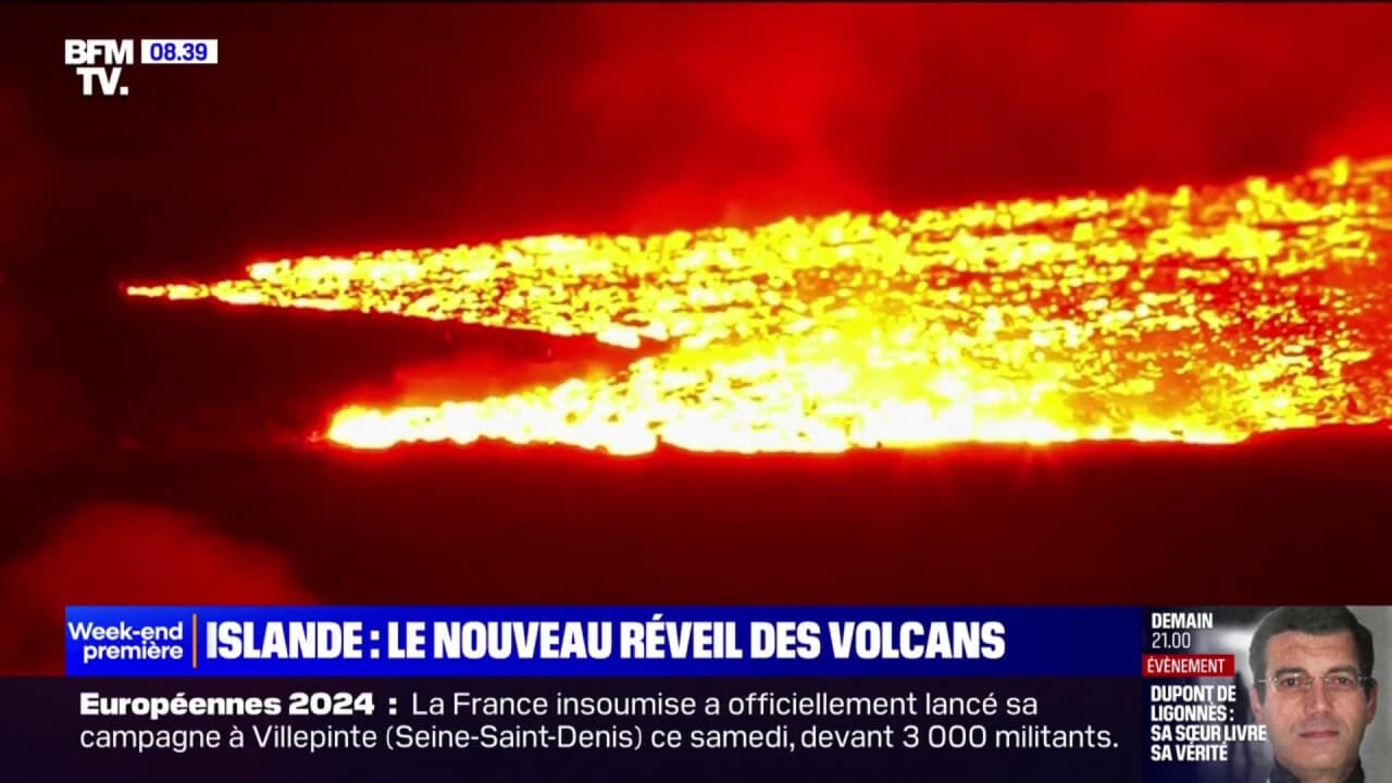 Islande: les images impressionnantes de la nouvelle éruption sur la ...