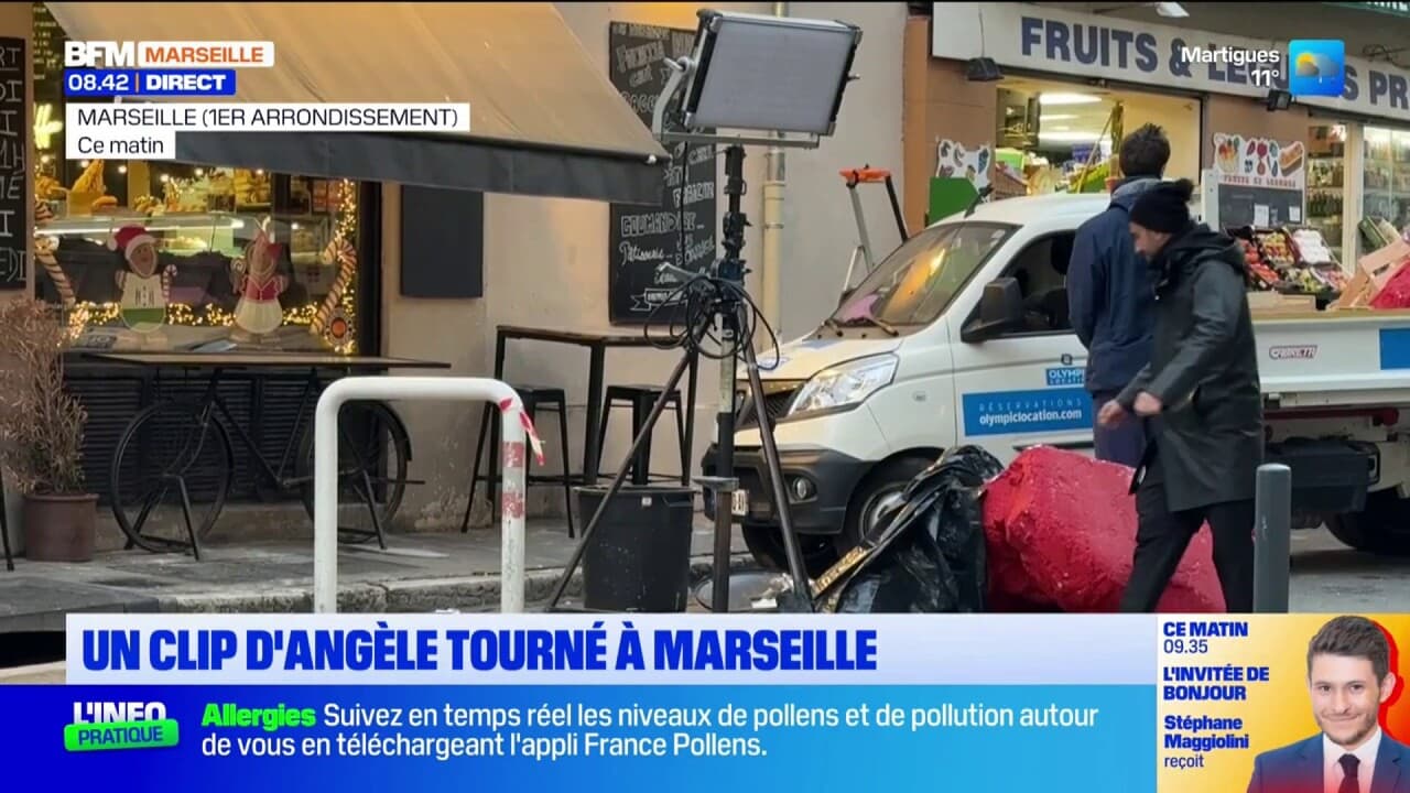 Info BFM Marseille : Angèle aperçue à Marseille pour le tournage d'un clip