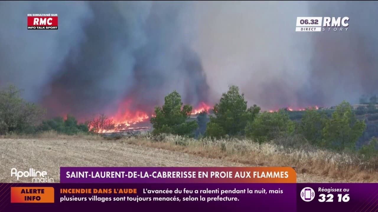 Incendie dans l’Aude : Saint-Laurent-de-la-Cabrerisse assiégé par les flammes