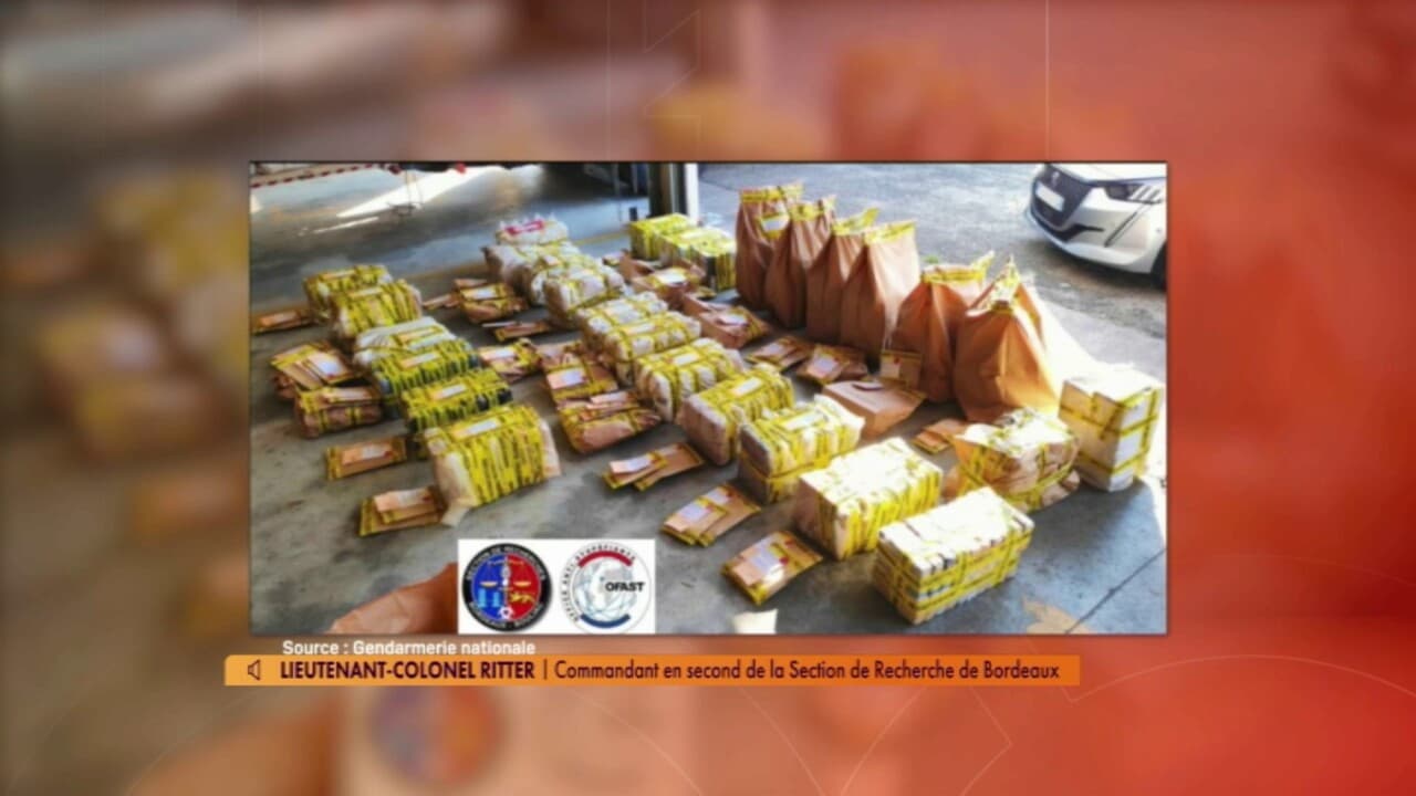 Gironde : saisie record de 1,3 tonne de cocaïne sur l’A63