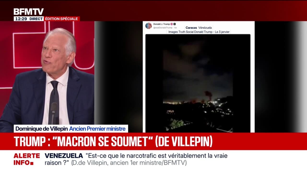 Venezuela: pour Dominique de Villepin, Emmanuel Macron "a préféré ne ...