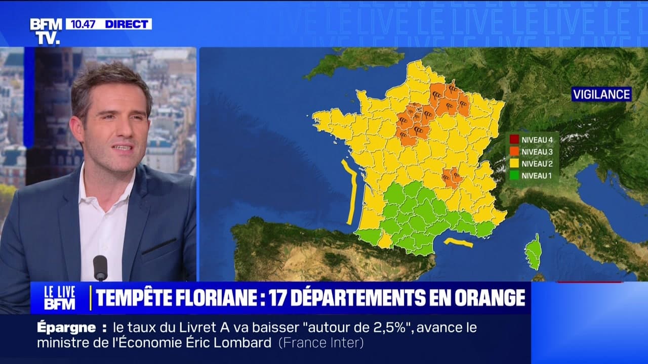 Tempête Floriane : des vents jusqu’à 120 km/h - 06/01