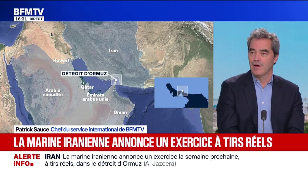 La marine iranienne annonce un exercice militaire à tirs réels, dans le ...