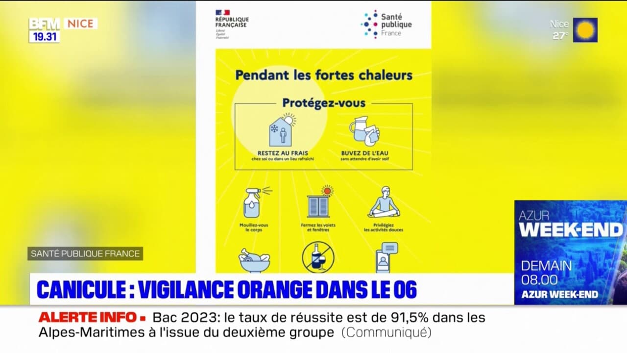 Canicule: les Alpes-Maritimes en vigilance orange pour la journée de dimanche