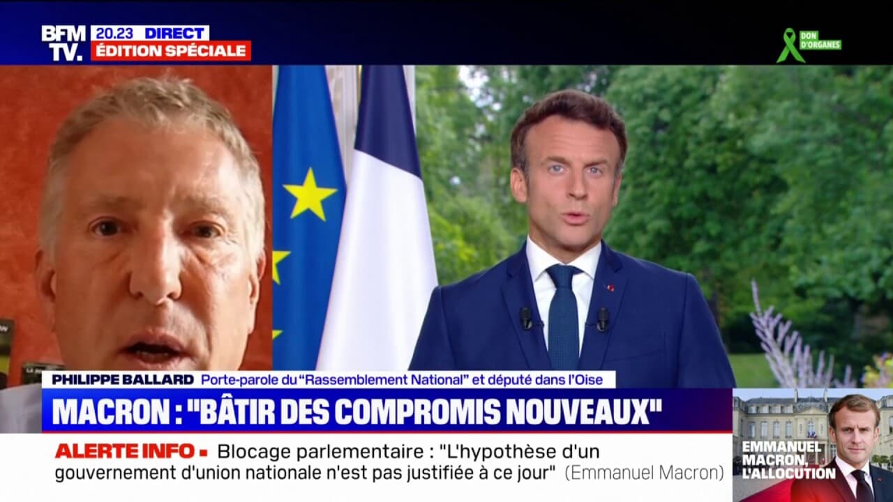 Philippe Ballard: "Emmanuel Macron c'est de la com permanente, on ...