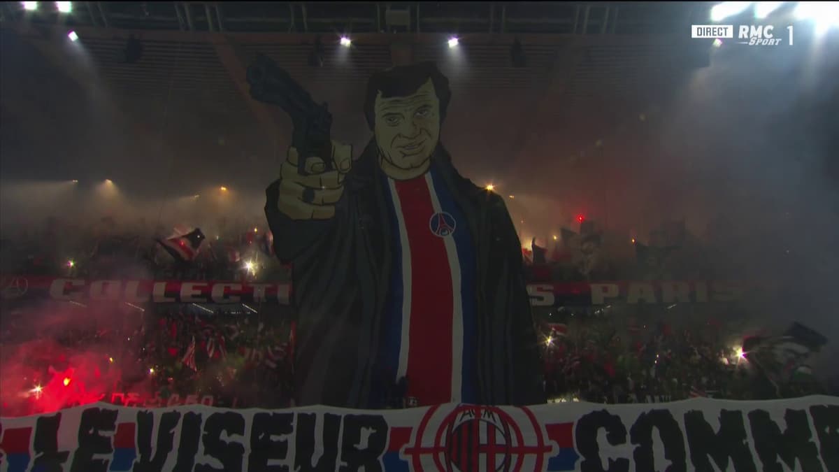 AC Milan-PSG: le superbe tifo Matrix des supporters milanais, en ...