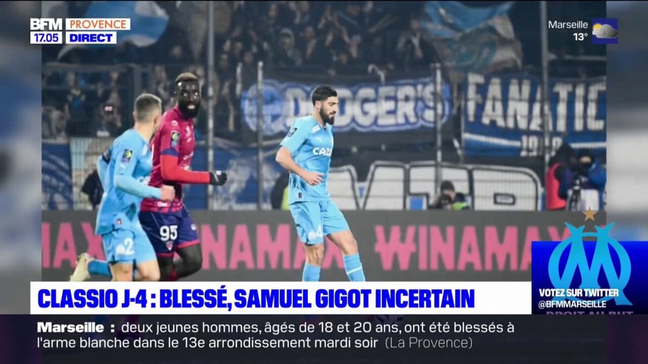 J-4 avant le Classico: blessé, Samuel Gigot incertain pour le match