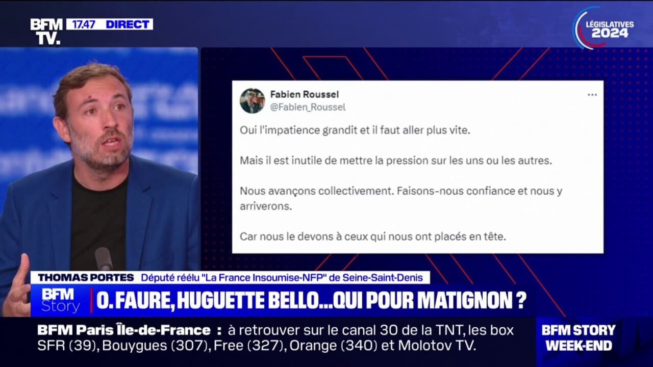 Thomas Portes (NFP): "Le nom d'Huguette Bello fait consensus"