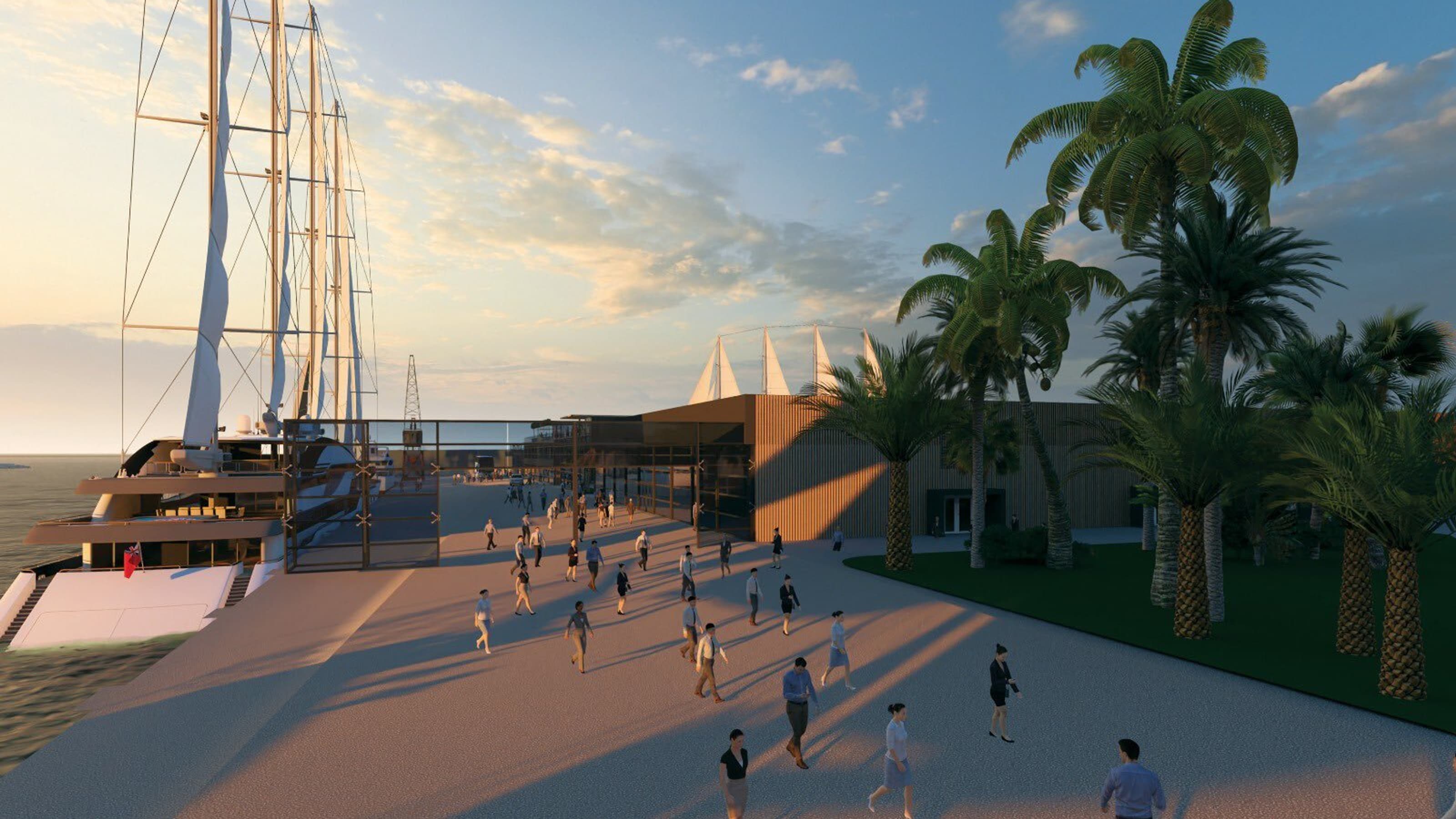 "Pavillon de la Mer", gare maritime... Les images du réaménagement du ...