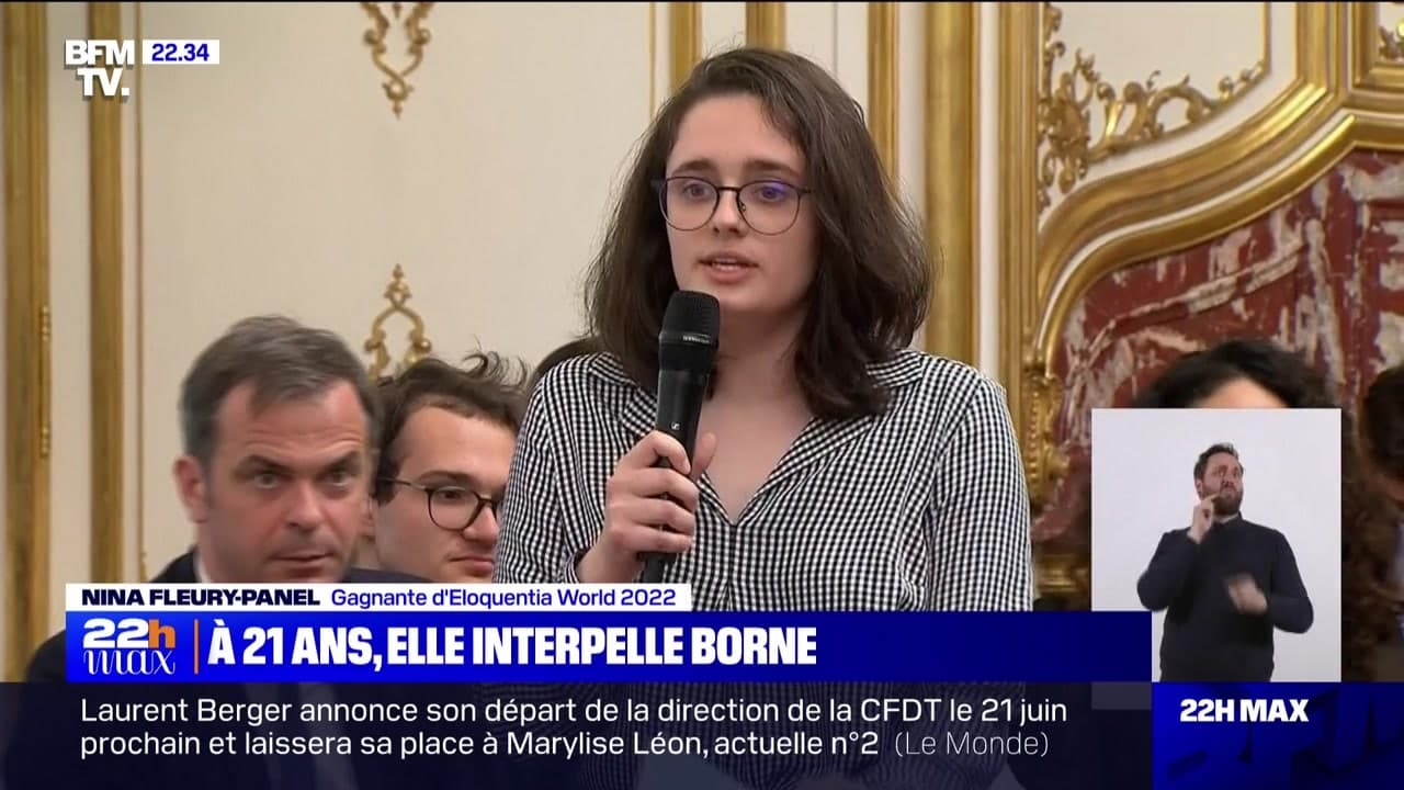 À 21 ans, elle interpelle Borne - 19/04