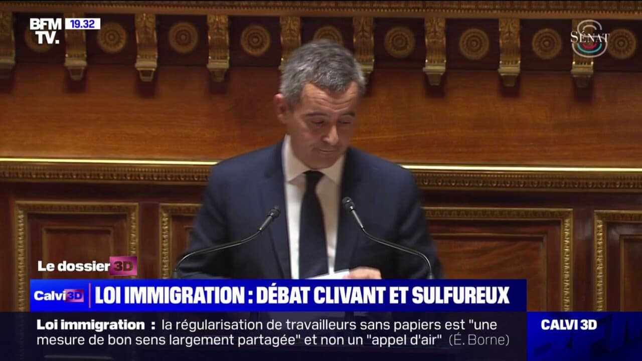 Projet de loi immigration: Gérald Darmanin se dit "ferme mais pas fermé ...