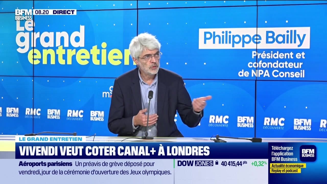 Philippe Bailly (NPA Conseil) : Vivendi veut coter Canal+ à Londres - 23/07