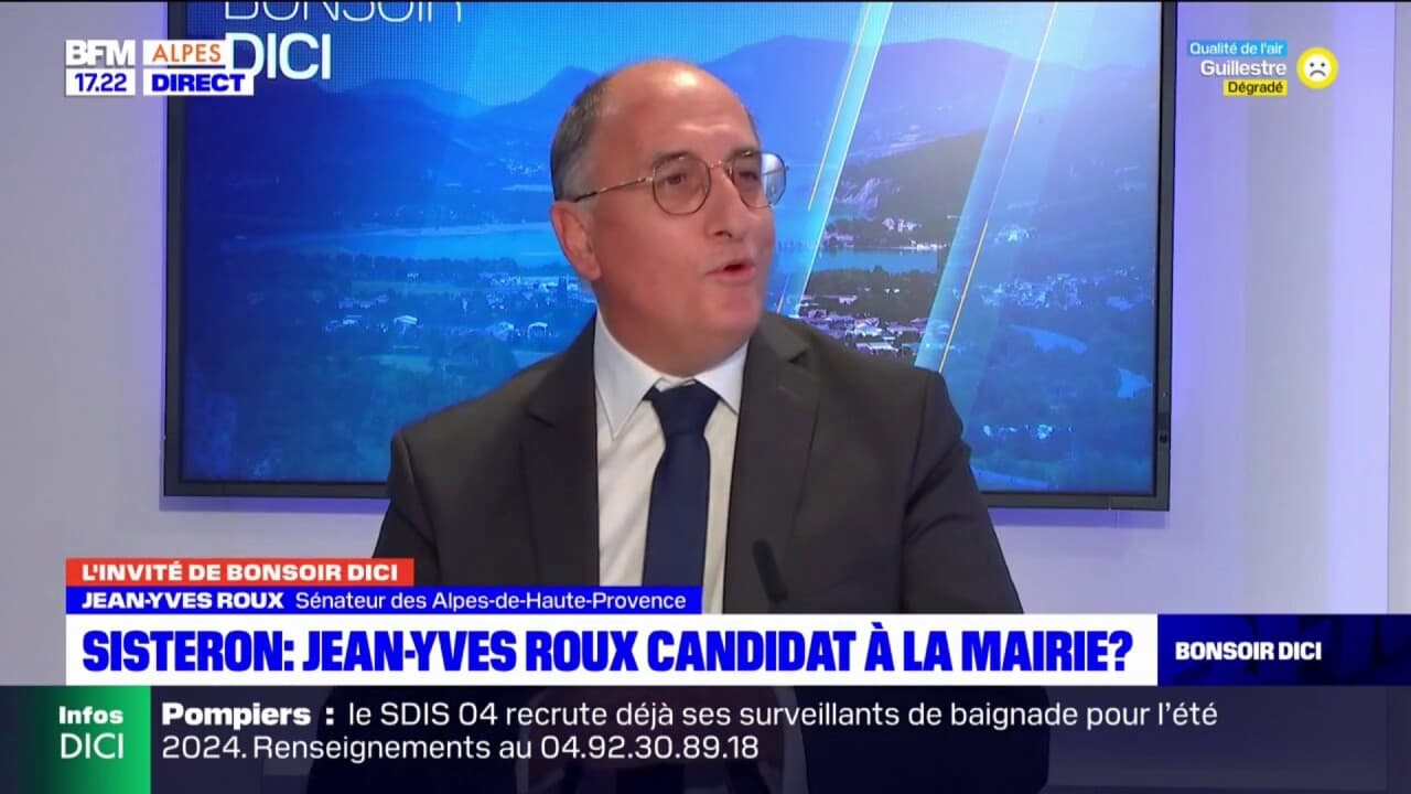 Sisteron: Jean-Yves Roux assure "ne pas avoir l'ambition" de devenir maire