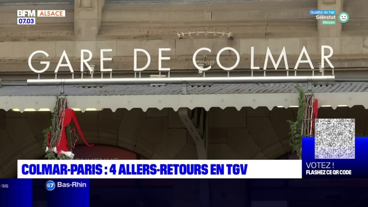 TGV: la ligne Colmar-Paris reprend avec 4 allers-retours quotidiens